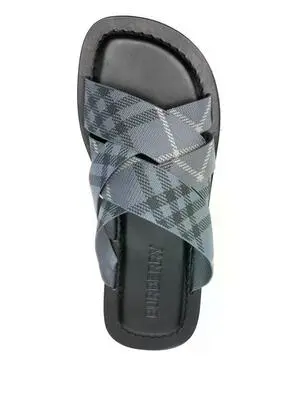 Burberry Check Pattern Slides
