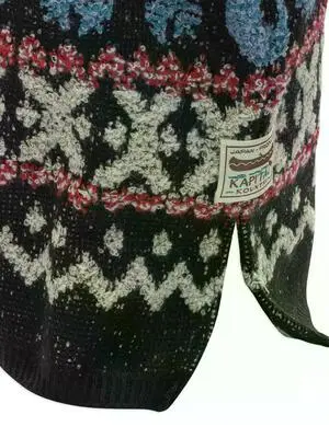 Kapital Patterned Balaclava - Black