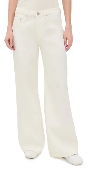 DL1961 Alex Baggy Low Rise Jeans - Eggshell Aura