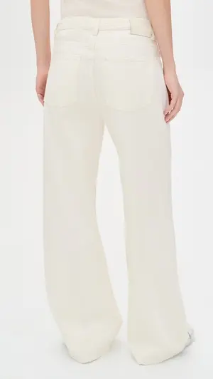 DL1961 Alex Baggy Low Rise Jeans - Eggshell Aura