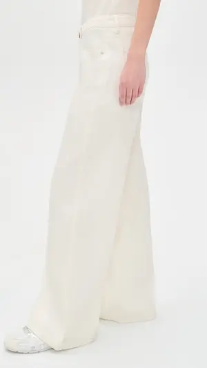 DL1961 Alex Baggy Low Rise Jeans - Eggshell Aura