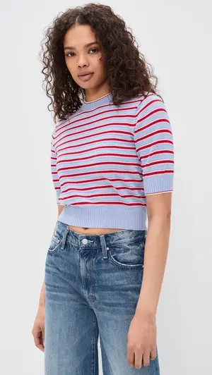 Madewell Ella Stitch Stripe Tee