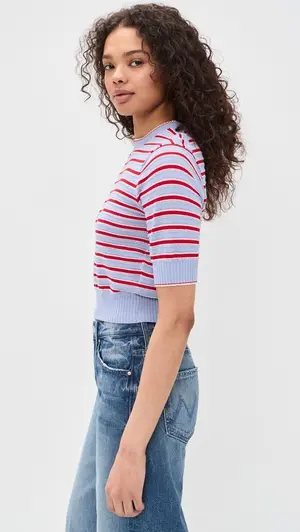 Madewell Ella Stitch Stripe Tee