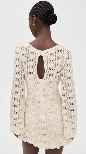 Alexis Micah Mini Dress - Beaded Macrame