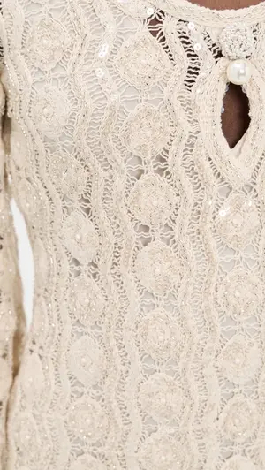Alexis Micah Mini Dress - Beaded Macrame