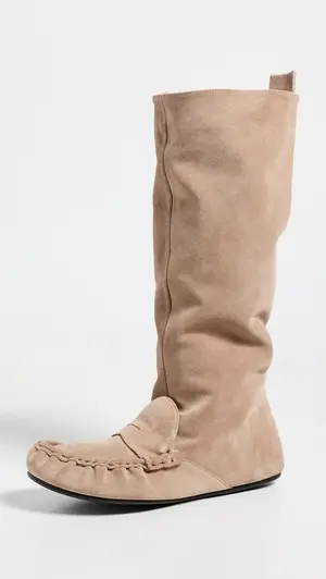 Acne Studios Bojan Slouch Suede Boots