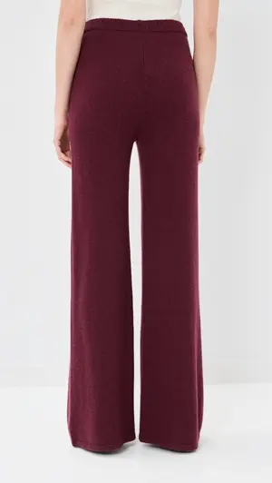 THE ELDER STATESMAN Juniper Cashmere Pants - Bordeaux