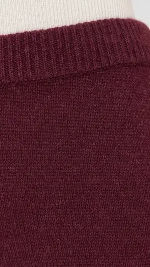 THE ELDER STATESMAN Juniper Cashmere Pants - Bordeaux