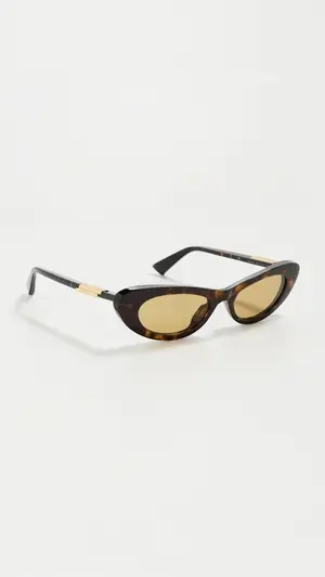 Bottega Veneta Snap Cateye Sunglasses