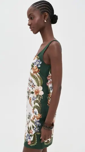 Farm Rio Botanical Print Mini Dress
