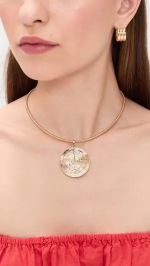 Ettika Statement Swirl Pendant Choker