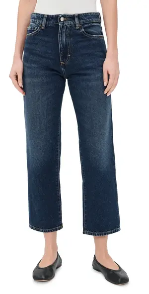 Icon Denim La Contrast Stitching Jeans For Women