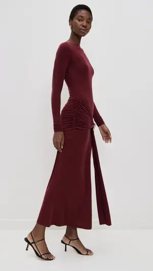 ROAME Maxi Dress With Ruched Sash