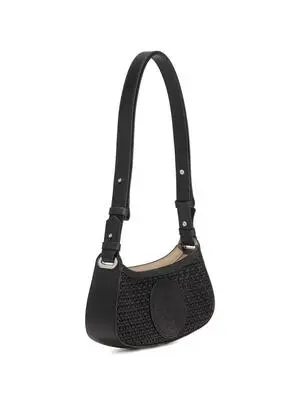 Karl Lagerfeld Woven Shoulder Bag - Black