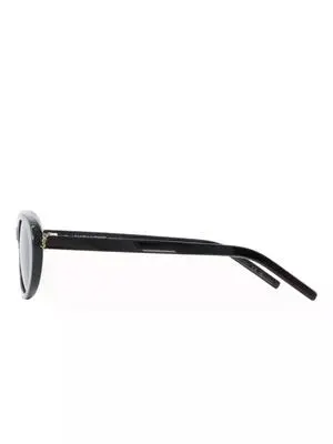 Saint Laurent Oval-frame Sunglasses - Black