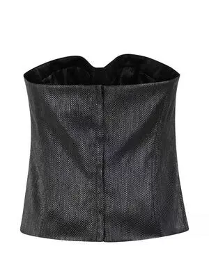 Federica Tosi Strapless Metallic Bustier