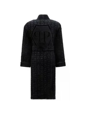 Philipp Plein Hexagon-logo Bath Robe