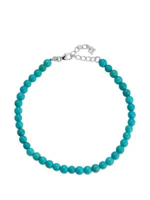 Mateo Turquoise And Sterling Bracelet - Silver
