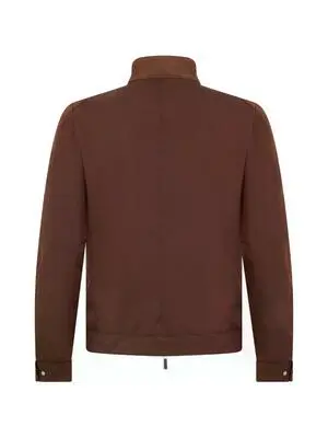 MOORER Zipped Suede Jacket