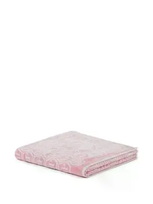 Philipp Plein Hexagon Pattern Bath Towel - Pink