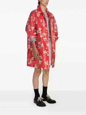 Dries Van Noten Printed Coated Coat