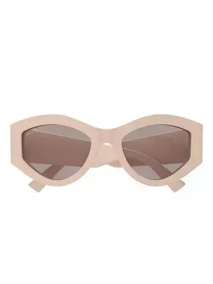 Gucci Geometric Logo Sunglasses - Neutrals
