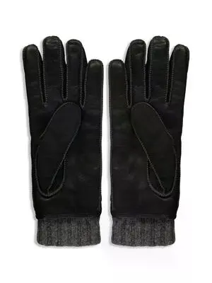 MOORER Knitted Leather Gloves