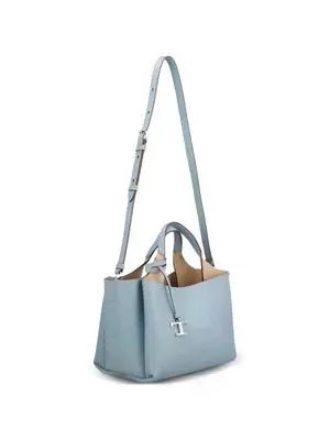 TOD'S Mini Pebbled Charm Tote Bag