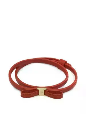 FERRAGAMO Bow-detail Bracelet - Red