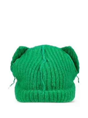CHARLES JEFFREY Chunky-ears Beanie Hat - Green