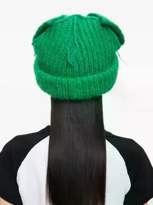 CHARLES JEFFREY Chunky-ears Beanie Hat - Green