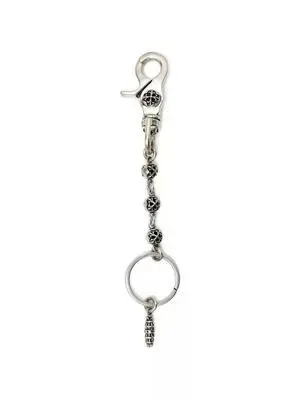 AMAL GUESSOUS Floral Bead Keyring - Silver