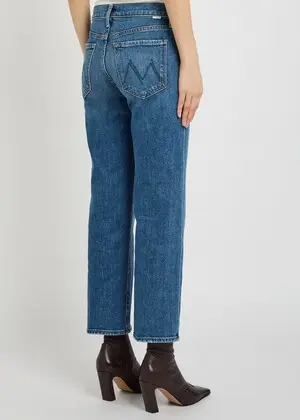MOTHER The Mid Rise Rambler Slim Straight-leg Stretch-denim Jeans - Indigo