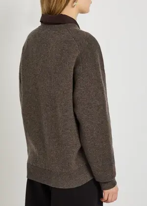 Studio Nicholson Wool And Cashmere-blend Jumper - Light Brown
