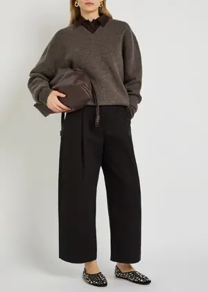 Studio Nicholson Wool And Cashmere-blend Jumper - Light Brown