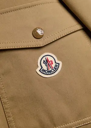 Moncler Logo Stretch-cotton Overshirt - Sand