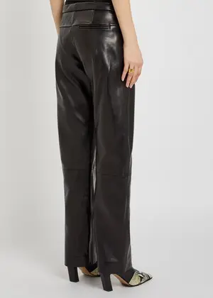 Khaite Miles Leather Trousers