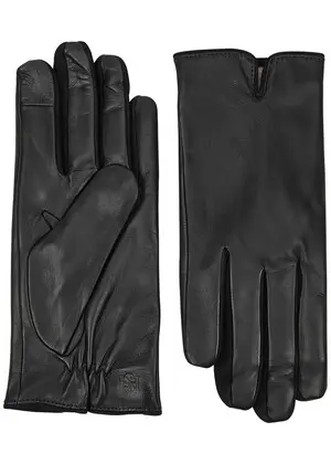 HANDSOME STOCKHOLM Essentials Leather Gloves - Black