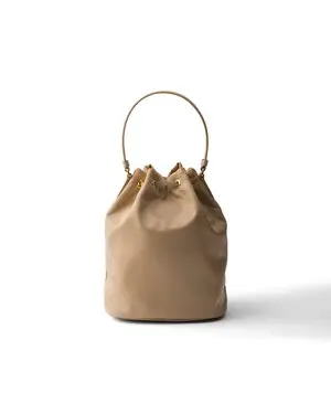 Prada Duet Re-nylon Bucket Bag - Brown