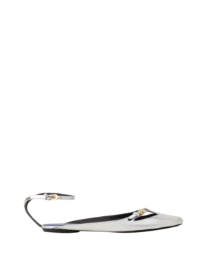 LANVIN Mary Jane Ballerina Flats - Silver