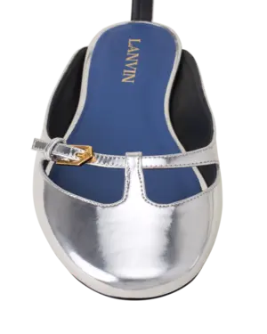 LANVIN Mary Jane Ballerina Flats - Silver