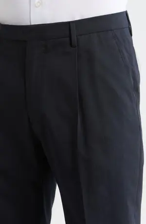 Boglioli Relaxed Pleated Trousers - Navy