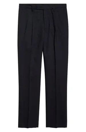 Boglioli Relaxed Pleated Trousers - Navy