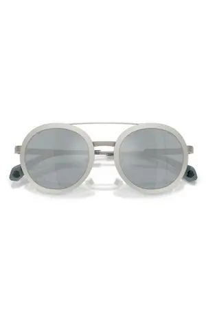 Moncler Suffuse 49mm Round Sunglasses