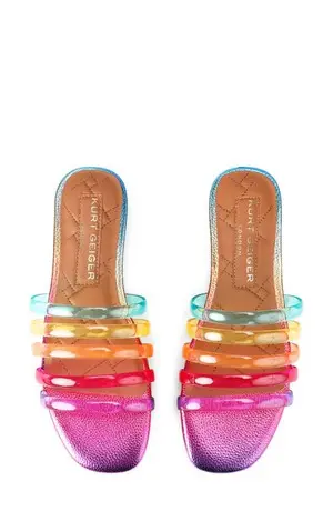 Kurt Geiger Maddison Slide Sandal - Rainbow Multi