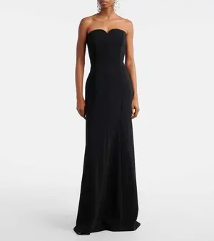 Jenny Packham Ruffled Caped Gown