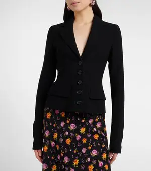 Dolce & Gabbana Wool-blend Canvas Jacket - Black