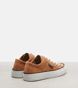 Brunello Cucinelli Suede Low Top Sneakers