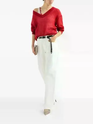 Brunello Cucinelli V-neck Knitted Sweater