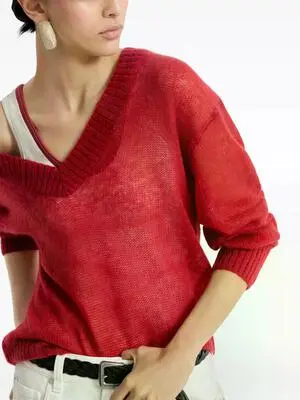 Brunello Cucinelli V-neck Knitted Sweater